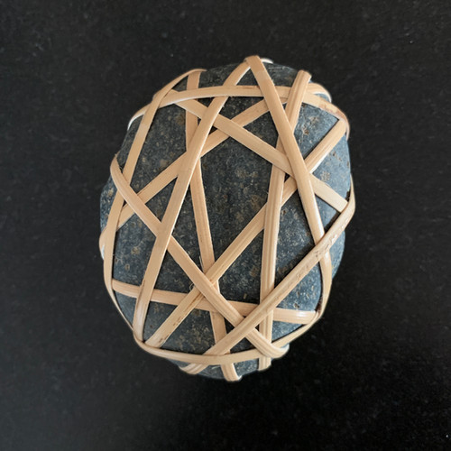 Random Weave Wrapped Rock RKZ-006| wrappedrockz