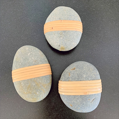 Simple Band Wrapped Rock | wrappedrockz