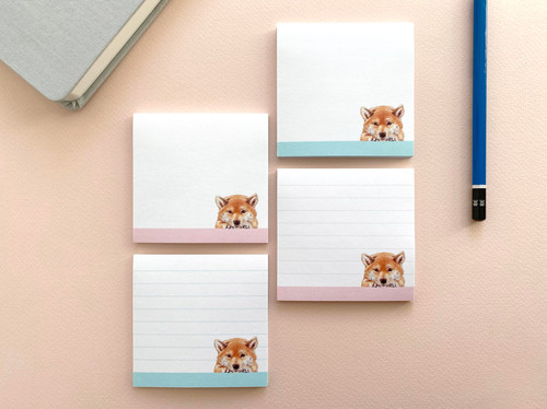 Shiba Inu Sticky Notes | Shiso Paper