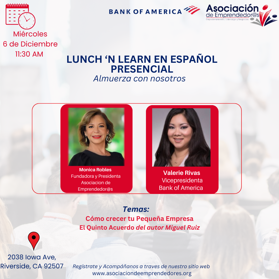 Lunch 'n Learn en Español en colaboración con Bank of America ...