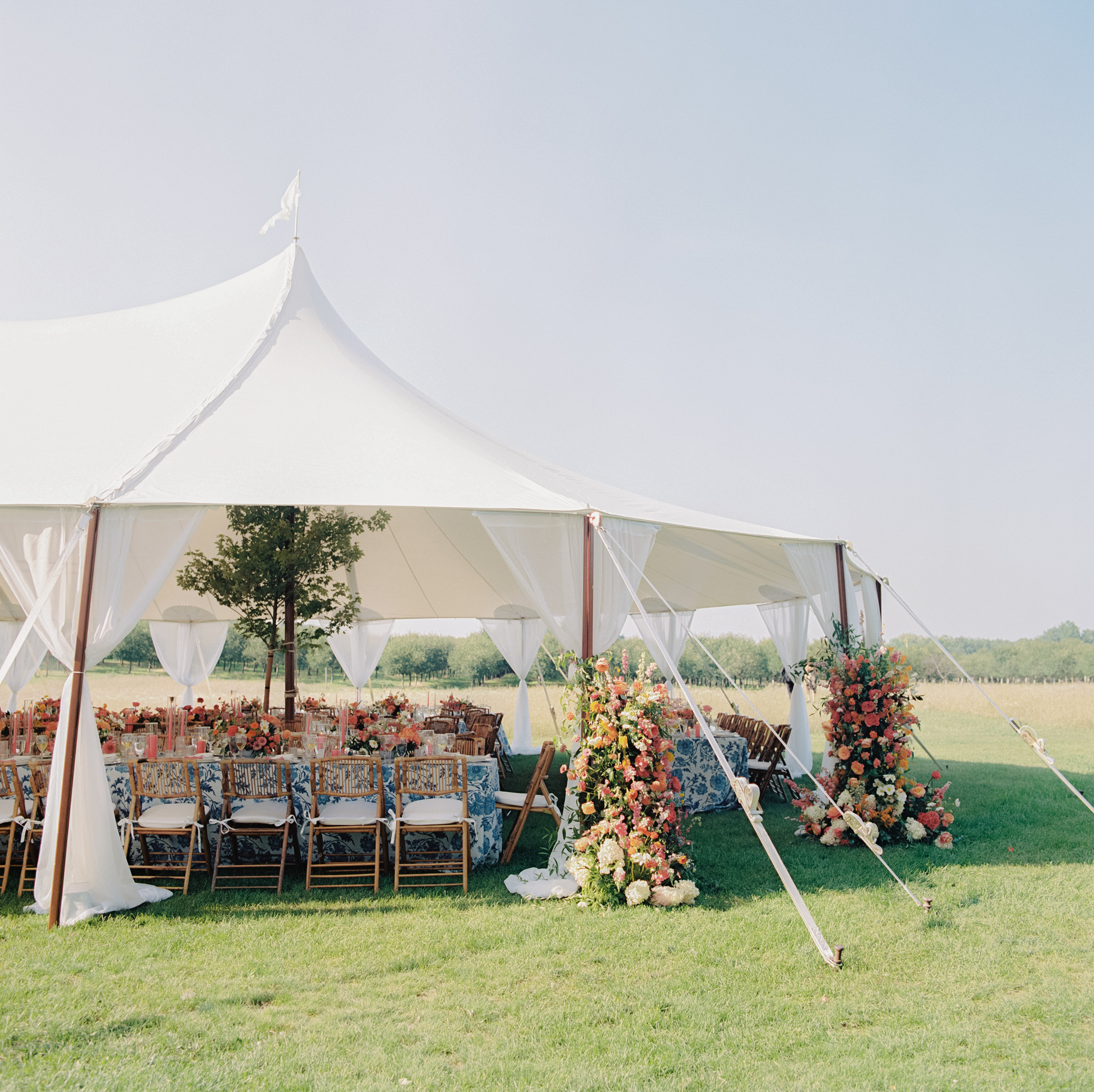 Luxury Tented Wedding in Leelanau County | Cherry Basket Farm