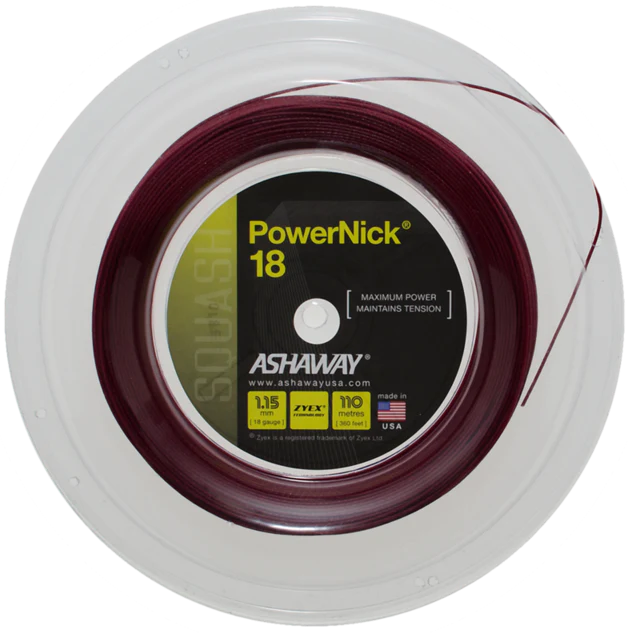 Ashaway Power Nick 18 Squash String [110m] | Racquets Pro Shop