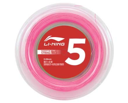 LI-NING NO.5 (0.69MM) BADMINTON STRING 200m REEL (Pink | Racquets Pro Shop
