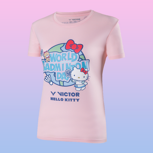 Victor x Hello Kitty World Badminton Day T-KT301I Shirt (Pink ...