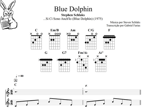 Blue Dolphin [piano] | Bunny Partituras