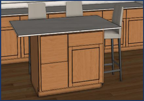 36" Kitchen Island | BKC Supply & Design