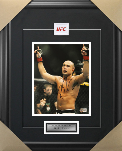 BJ Penn Signed 8x10 Point Frame | amcmemorabilia