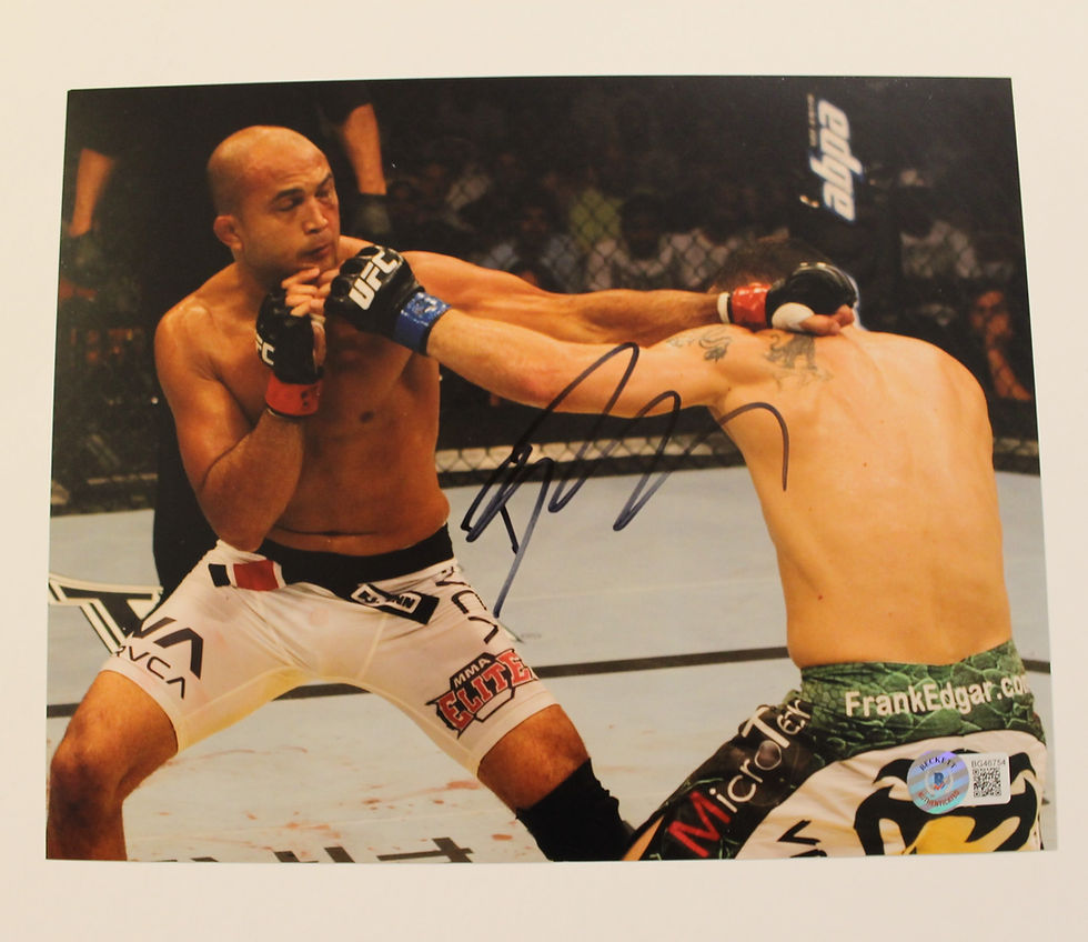 BJ Penn Signed 8x10 Chin Photo | amcmemorabilia