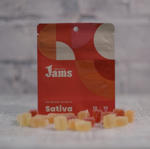 JAMS - Sativa (red) THC Edibles 10MG/10pieces | NOBLE LABS