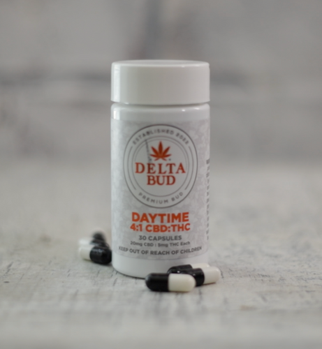 Delta Bud - DAYTIME 30 Capsules/5MG THC each/20MG CBD | NOBLE LABS