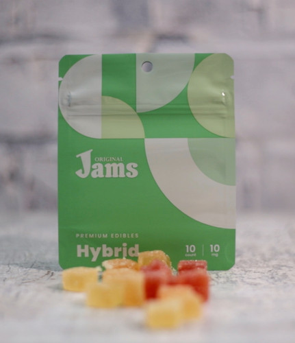 JAMS - Hybrid (green)THC Edibles 10MG/10pieces | NOBLE LABS
