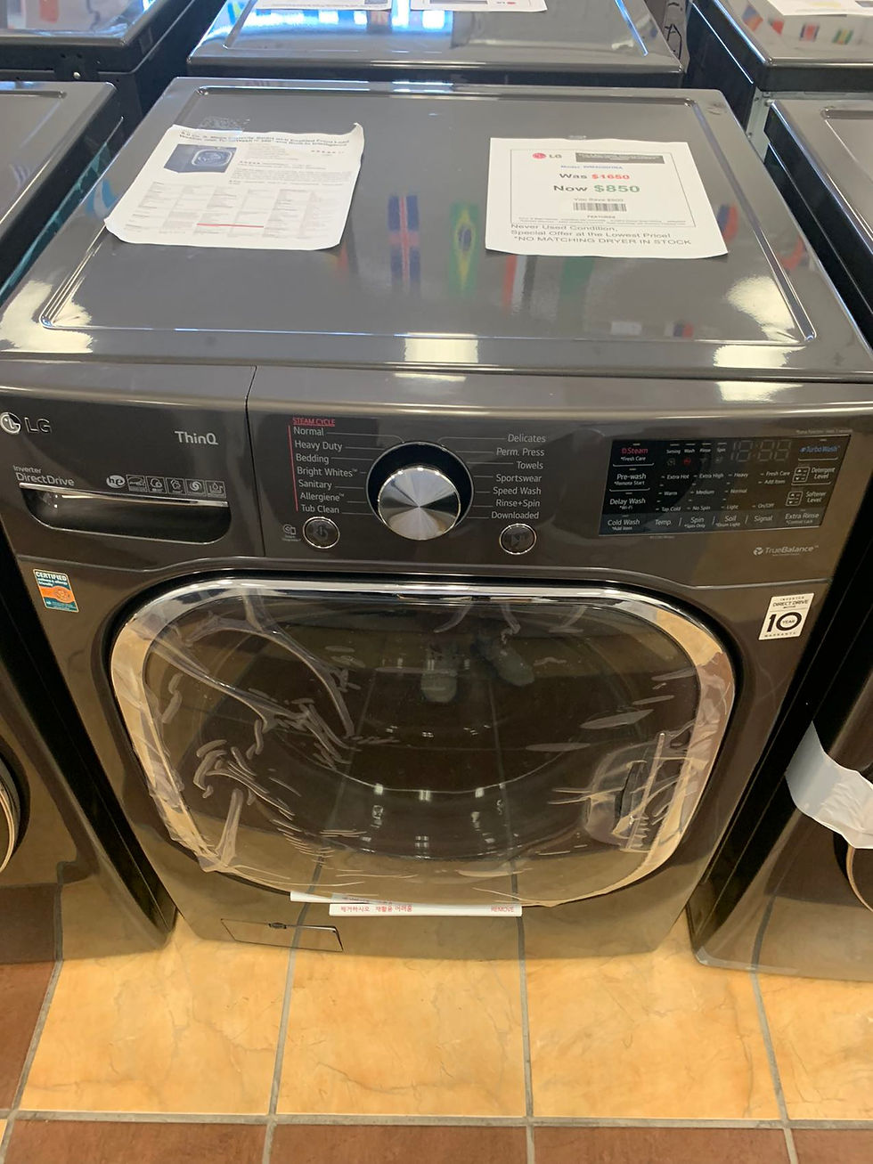 LG 5.0 cu. ft. Mega Capacity Smart with Turbo Wash | Appliances 4 Less LA
