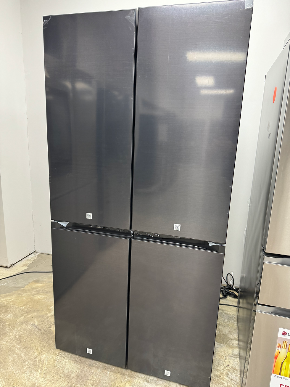 Bespoke 4-Door Flex Refrigerator (29 cu. ft.) in Matte Black Steel | WR ...