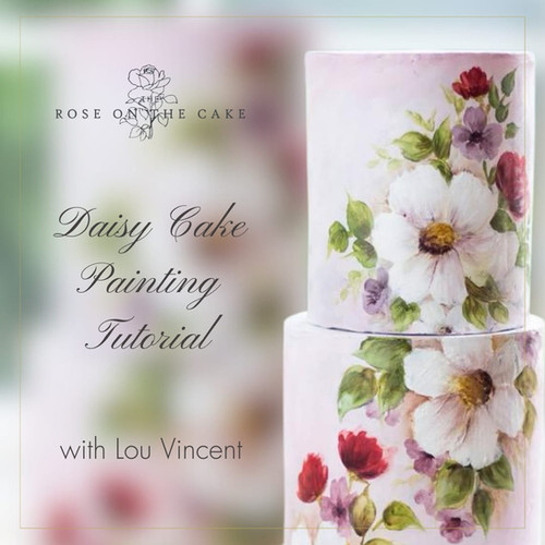 Daisy Cake Painting Tutorial | The Rose On The Cake
