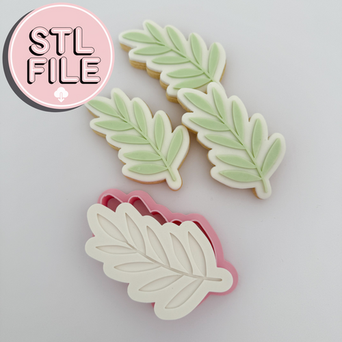 Leaves - STL File - Fondant Stamp and Cookie Cutter | The Cookie Press