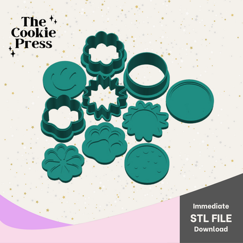 Minis for Blank Birthday Stamps STL File - Fondant Stamp & Cookie ...