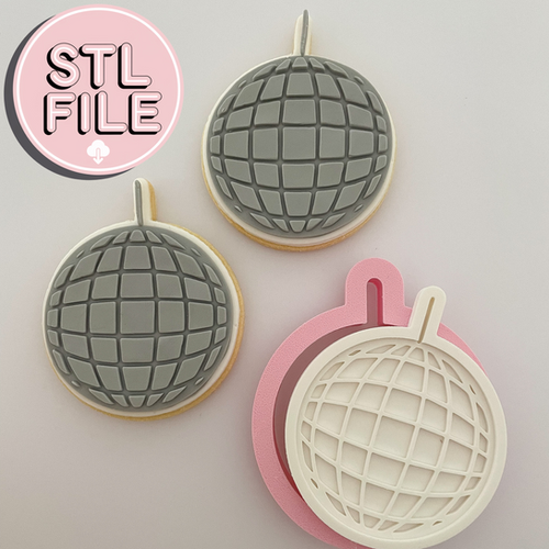 Disco - STL File - Fondant Stamp & Cookie Cutter | The Cookie Press