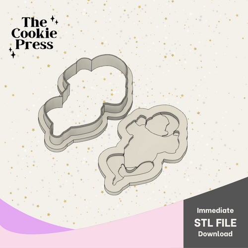 Newborn Baby STL File - Fondant Stamp & Cookie Cutter | The Cookie Press
