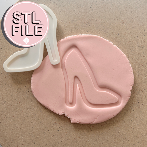 High Heel - STL File - Fondant Stamp & Cookie Cutter | The Cookie Press