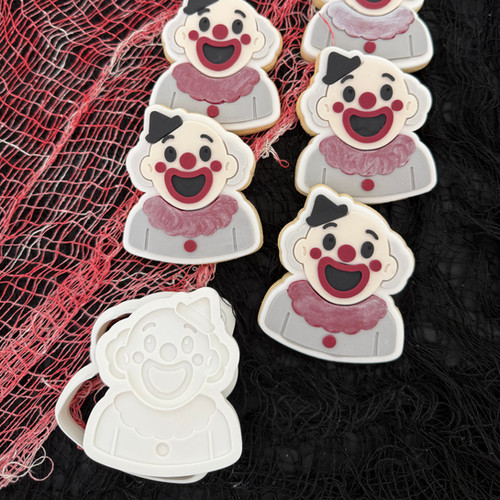 Clown - Fondant Stamp and Cookie Cutter | The Cookie Press