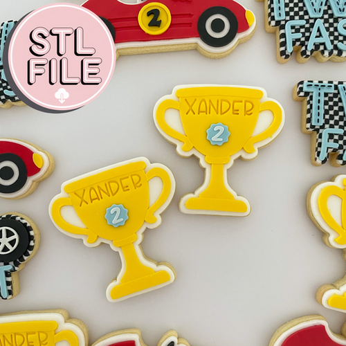 Trophy - STL File - Fondant Stamp and Cookie Cutter | The Cookie Press