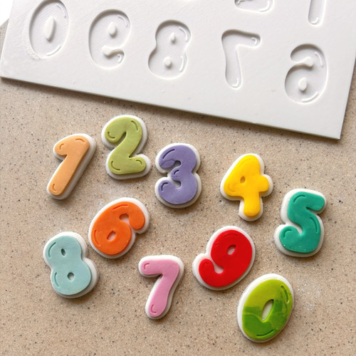 Mini Balloon Number Plate - Fondant Stamp & Cookie Cutters | The Cookie ...