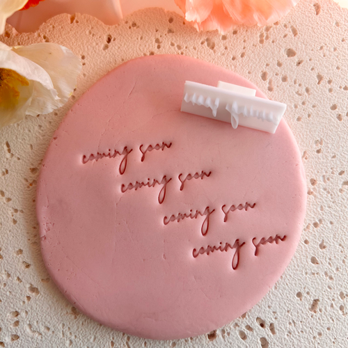 Coming Soon - Mini Fondant Stamp w/ Handle | The Cookie Press