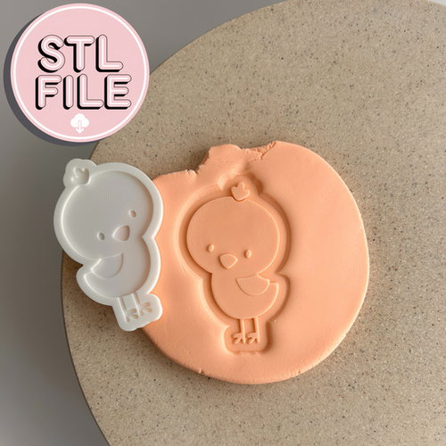 Chick - STL File - Fondant Stamp & Cookie Cutter | The Cookie Press