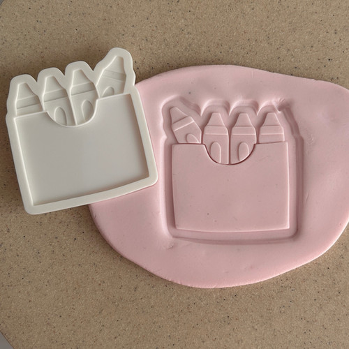 Crayons - Cookie Cutter & Fondant Stamp | The Cookie Press