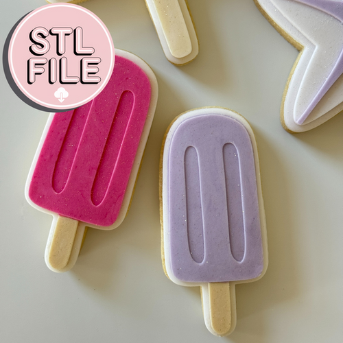 Popsicle - STL File - Fondant Stamp and Cookie Cutter | The Cookie Press