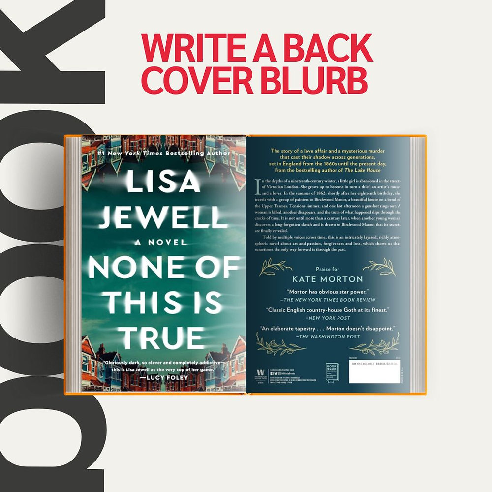 How to write a great back cover book blurb