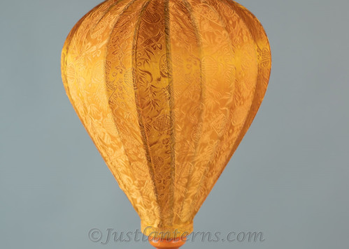 Royal Gold Silk Lantern - Hot Air Balloon | Silk Lanterns