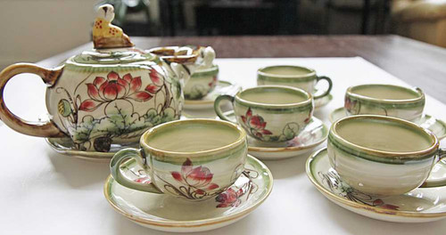 Water Buffalo Tea Set | VietnameseArtwork