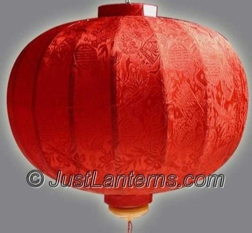 Red Silk Lantern - Round | Silk Lanterns