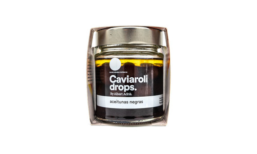 Caviaroli Drops by Albert Adria (Black Olive Spheres) | The Canned Company