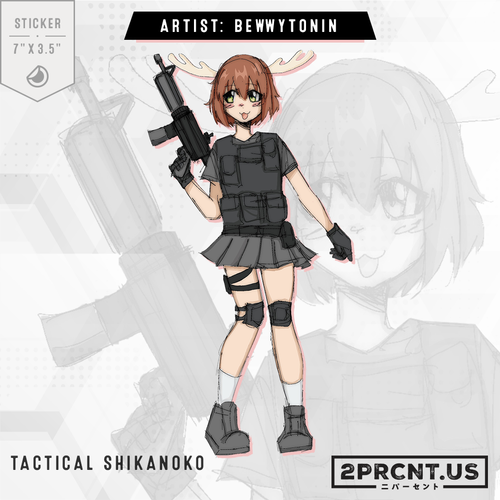 Tactical Shikanoko Sticker | 2Prcnt.us