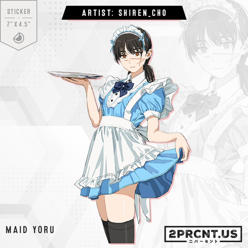Maid Yoru Sticker | 2Prcnt.us