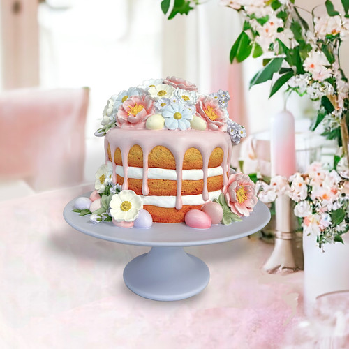 14" Spring Drip Cake on Pedestal | Mysite
