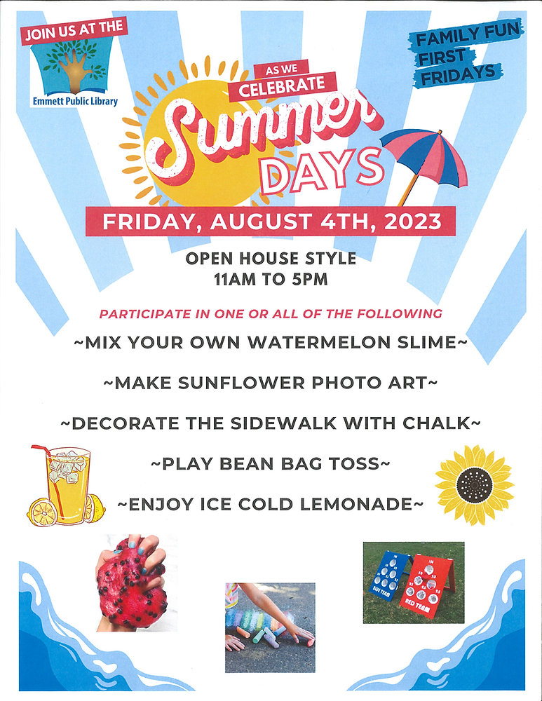 Family Fun First Fridays, Summer Days - August 4, 2023