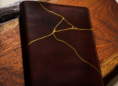 The Kintsugi Bible Cover | taylormadeleather
