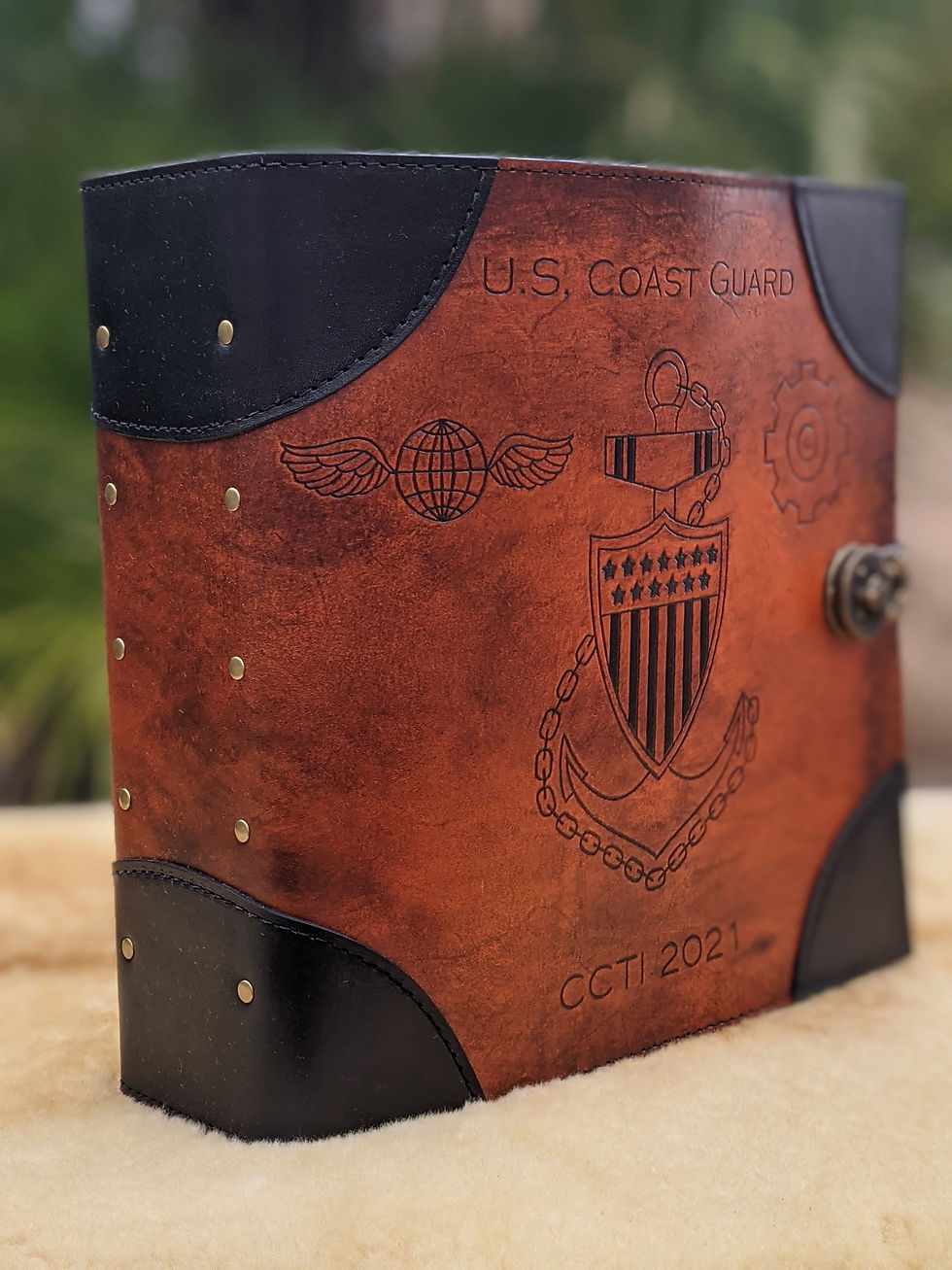 Custom Leather Coast Guard Binders | Taylormade Leather