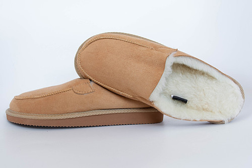 Unisex Genuine Moccasins Sheepskin Slippers Men's/Women 100% Fur Hand ...