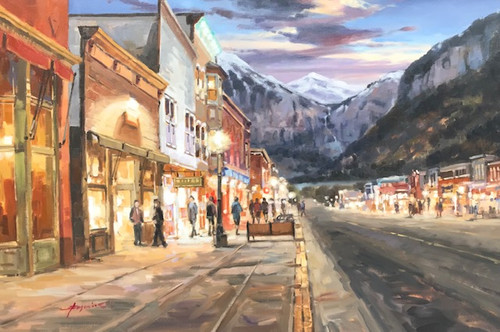 TELLURIDE MAIN NIGHT TIME | www.elinoff.com