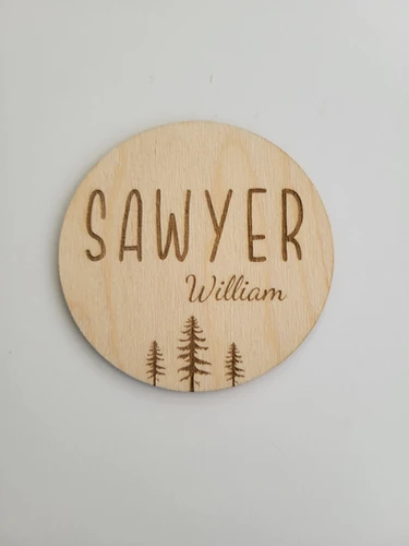 Forrest Baby Announcement Plaque | BrilliantJo-B