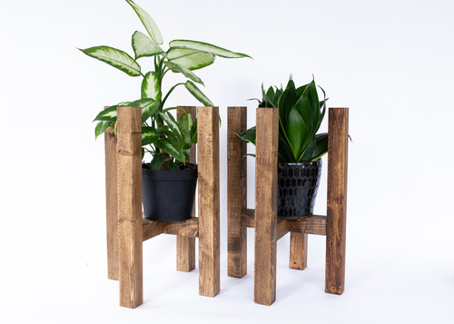 Rustic Wood Plant Stands | BrilliantJo-B