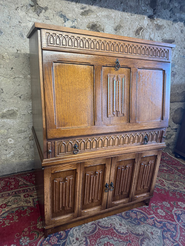 Stunning solid oak computer bureau. 0137 | kendalls-conwy