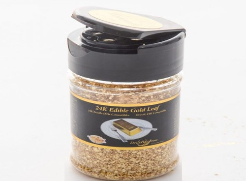 24K Gold Leaf Crumb Shaker | Pastry Chef Resource