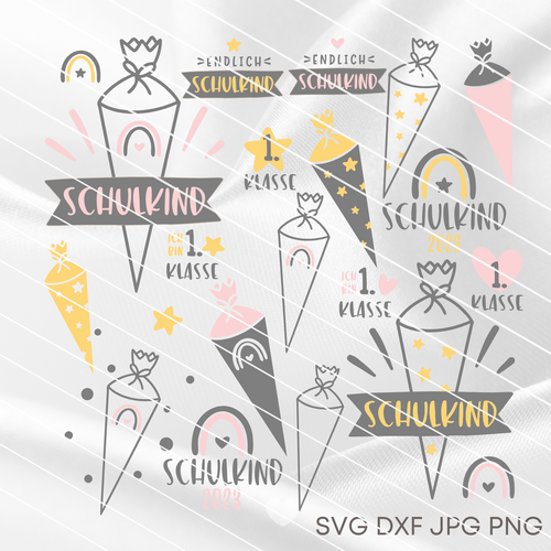 Schulbeginn-Set | Plotterherzen