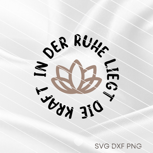 In der Ruhe liegt die Kraft | Plotterherzen