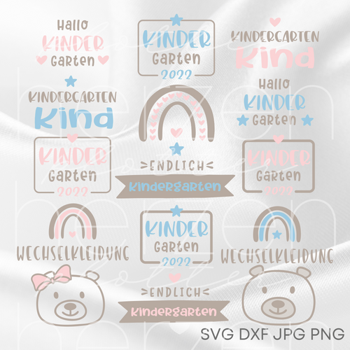 Kindergarten-Set | Plotterherzen